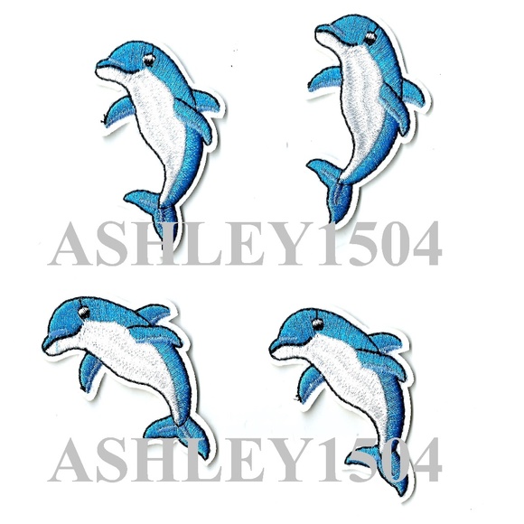Other | New Animal Badges 4pack Dolphin Patches Iron On | Poshmark